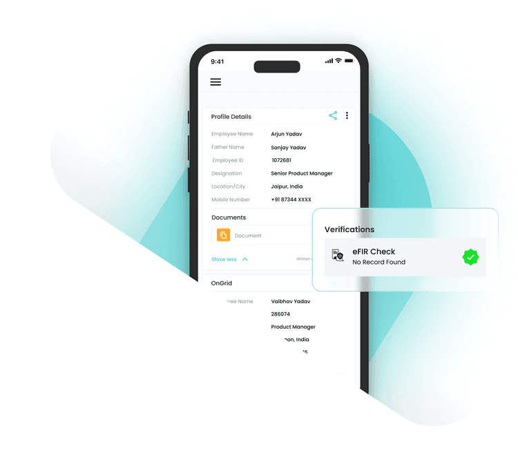 Comprehensive eFIR Check for Background Screening