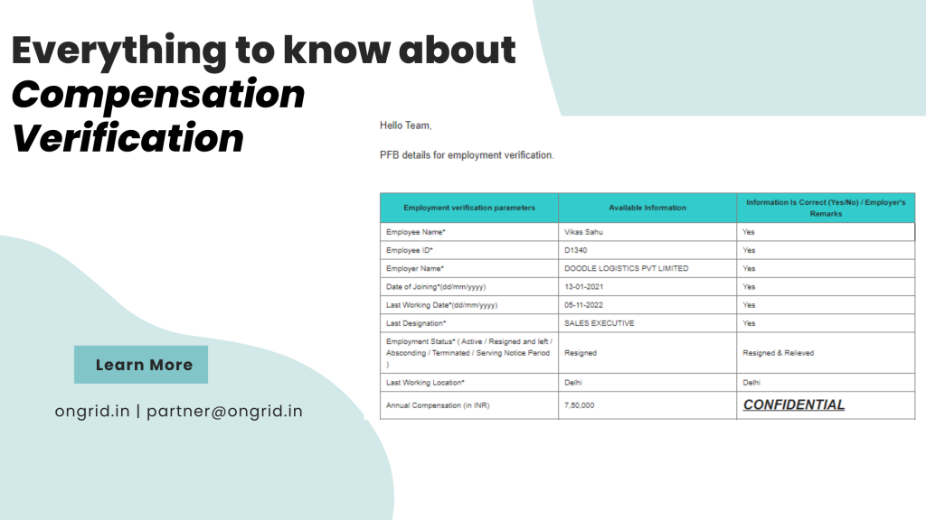 Everything to know about Salary Verification