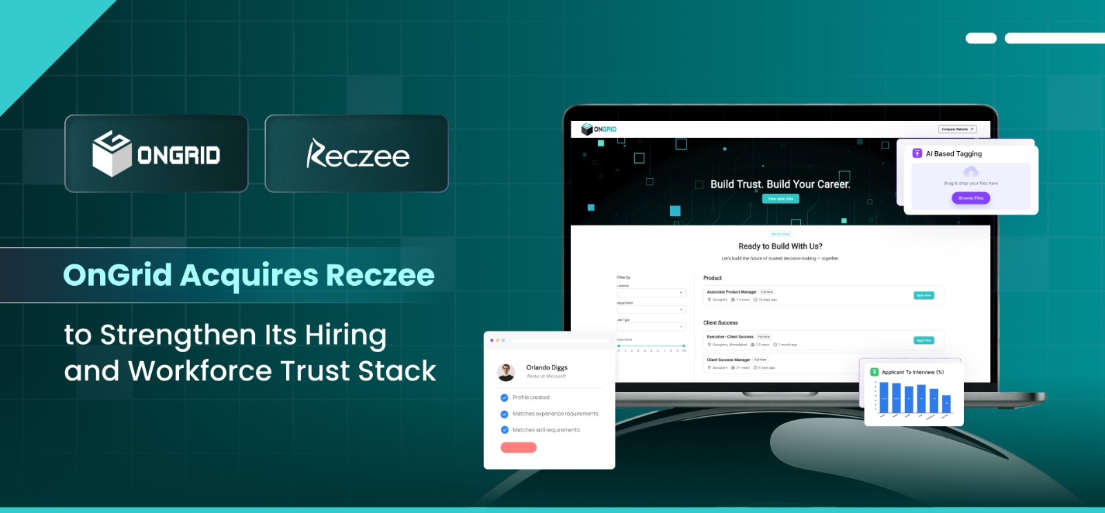 OnGrid Acquires Reczee to Strengthen Hiring Trust
